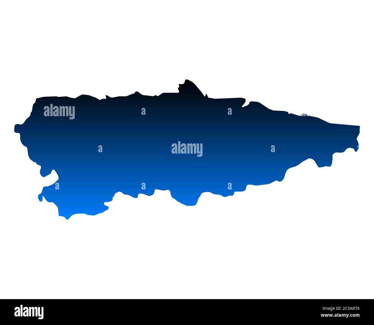 Map of Asturias Stock Photo - Alamy