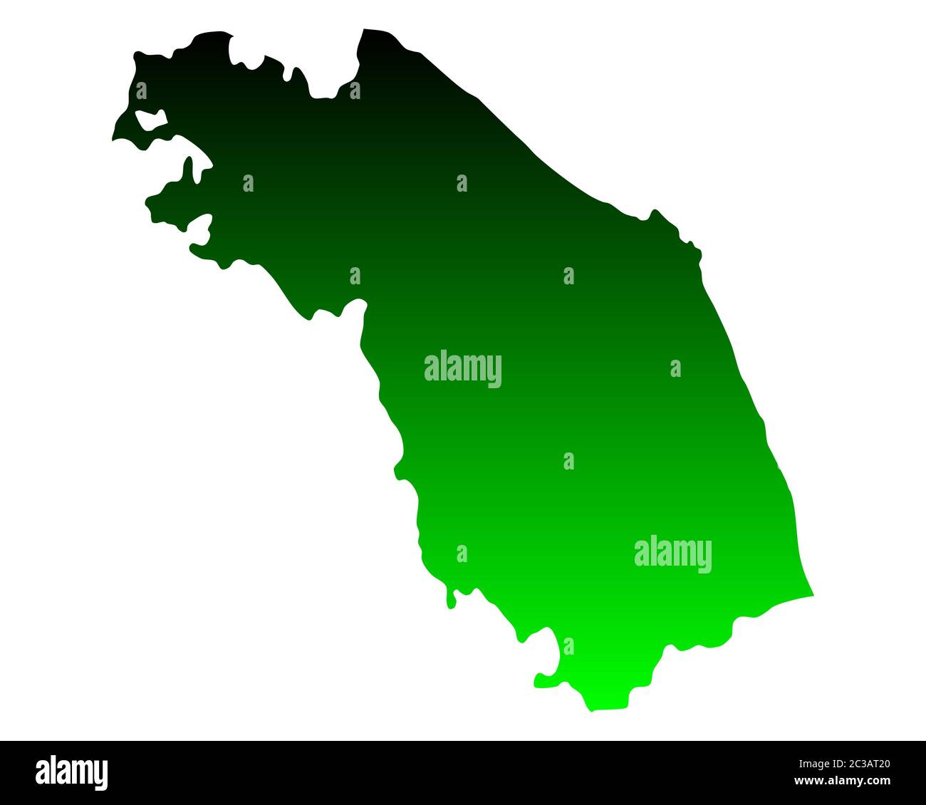 Map of Marche Stock Photo - Alamy