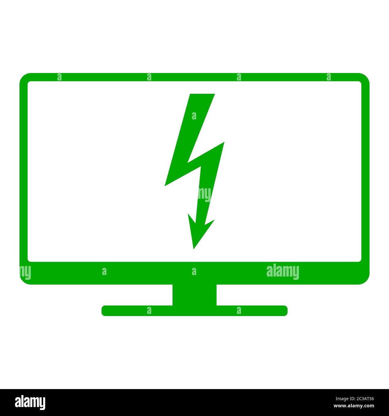 Lightning and screen Stock Photo - Alamy