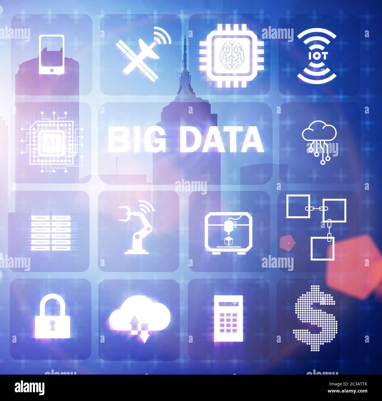 Big data modern computing concept Stock Photo - Alamy