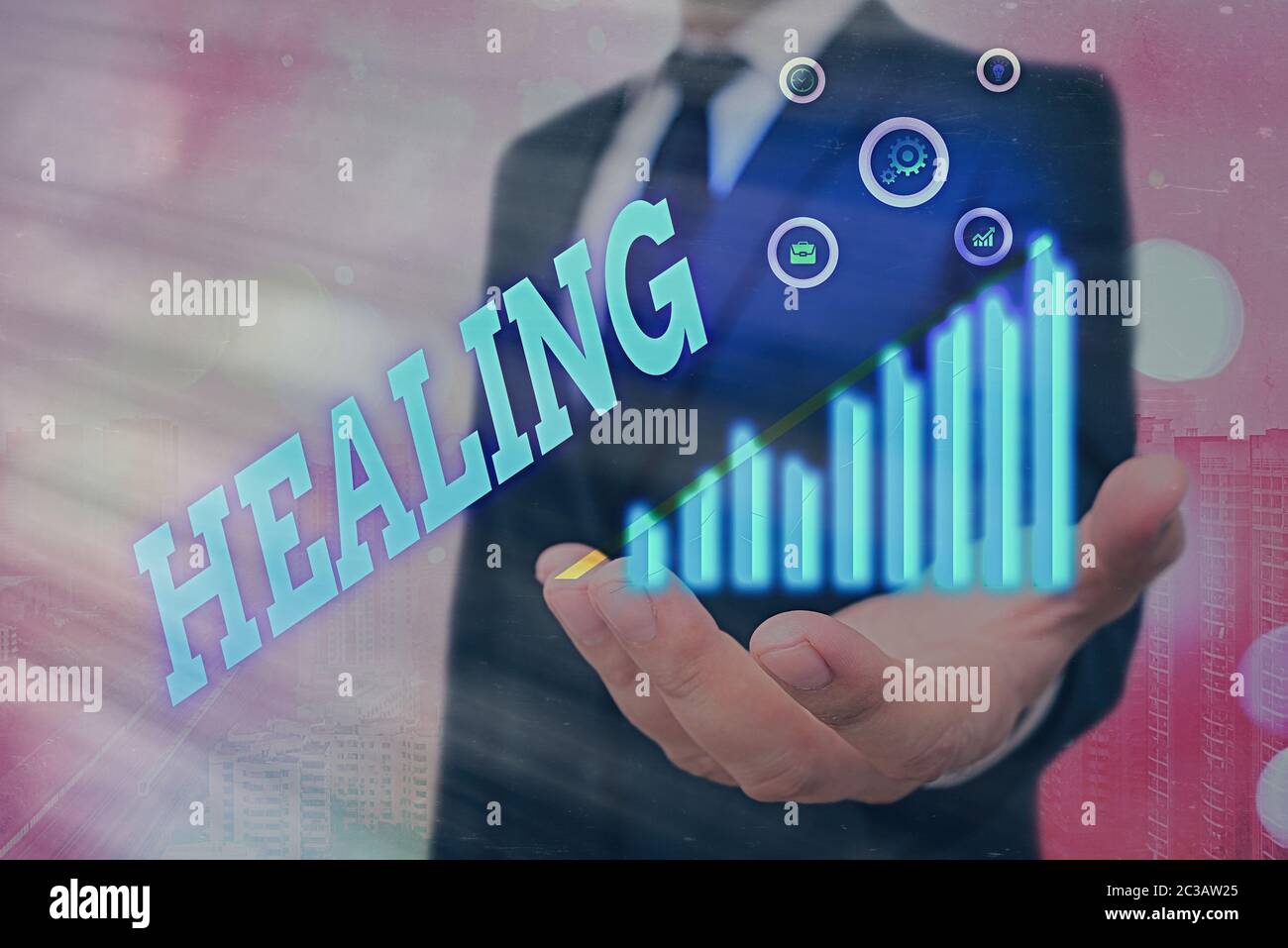 Word writing text Healing. Business photo showcasing process of the ...