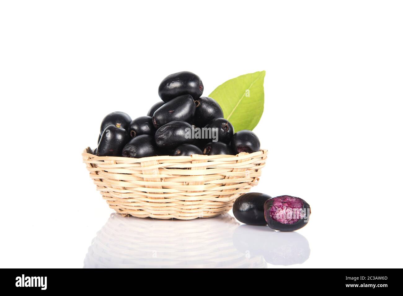 Jambolan plum or Java plum (Syzygium cumini Stock Photo - Alamy