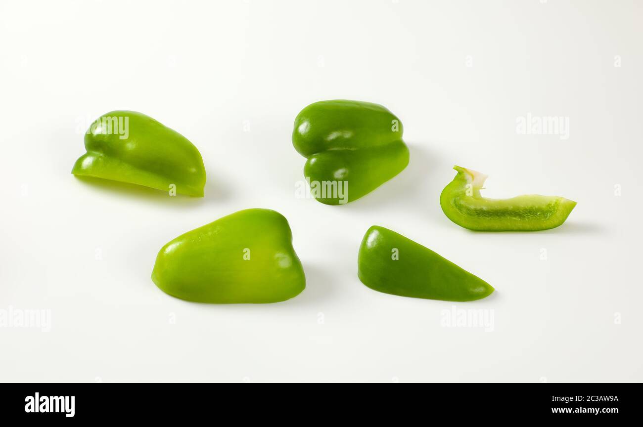 Bell pepper cut into pieces hi-res stock photography and images - Alamy