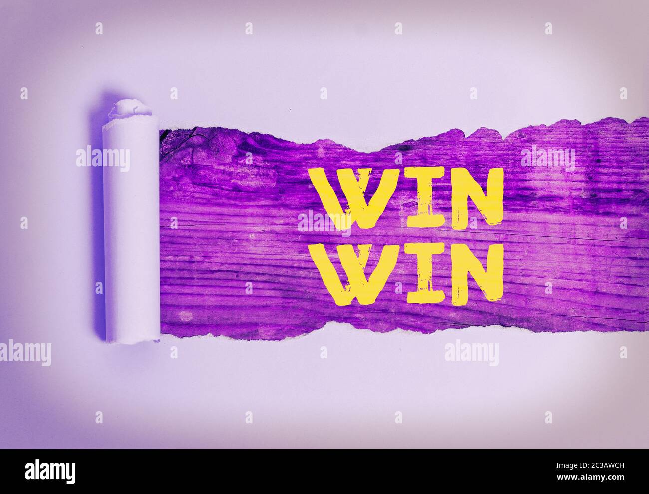Text sign showing Win Win. Business photo showcasing balanced situation ...