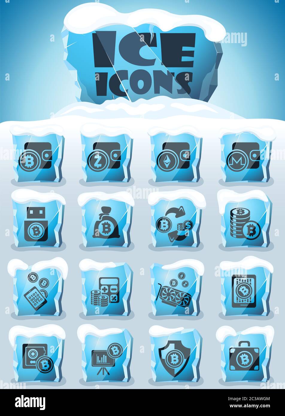 Cryptocurrency frozen hi-res stock photography and images - Alamy