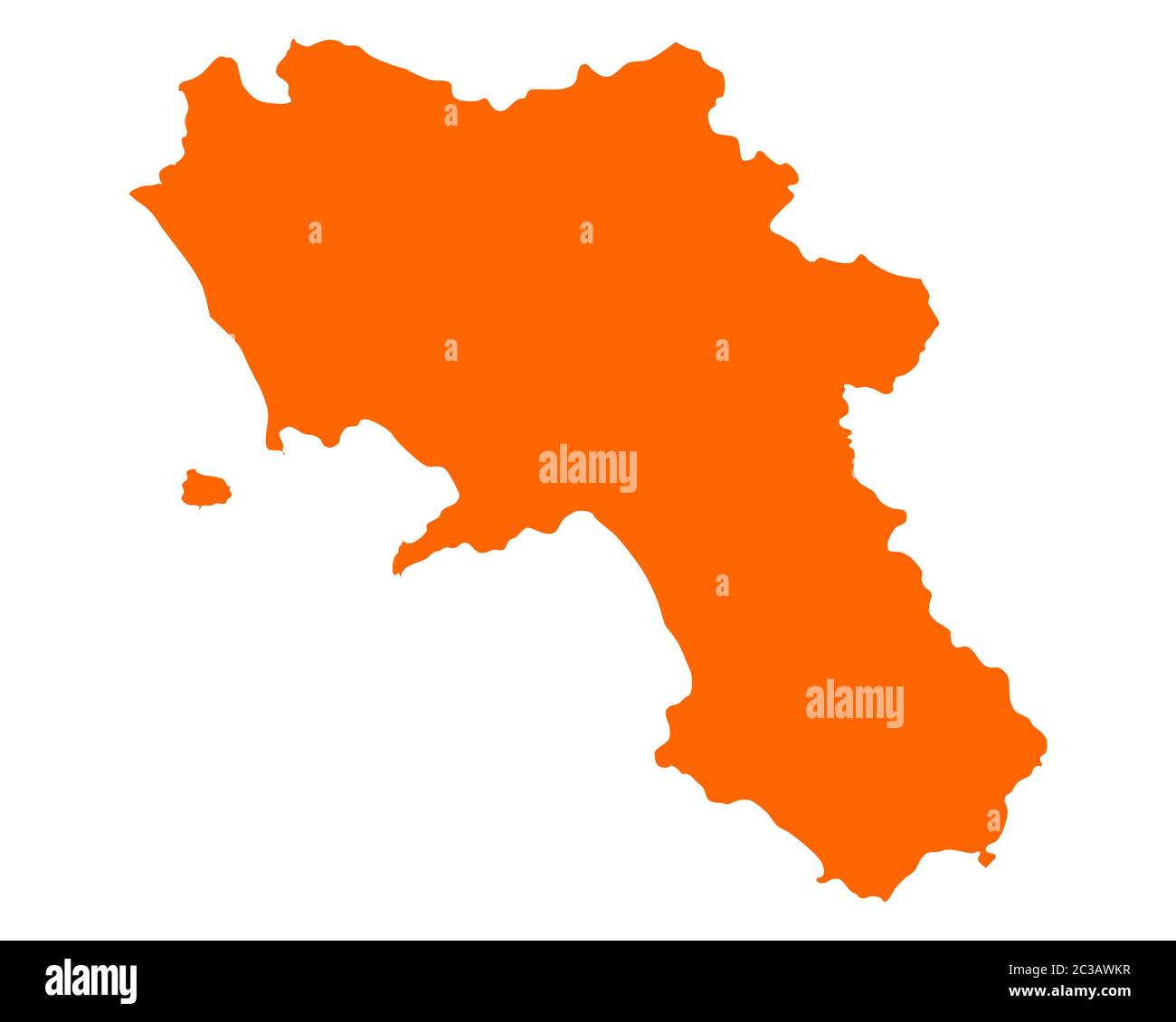 Map of campania hi-res stock photography and images - Alamy