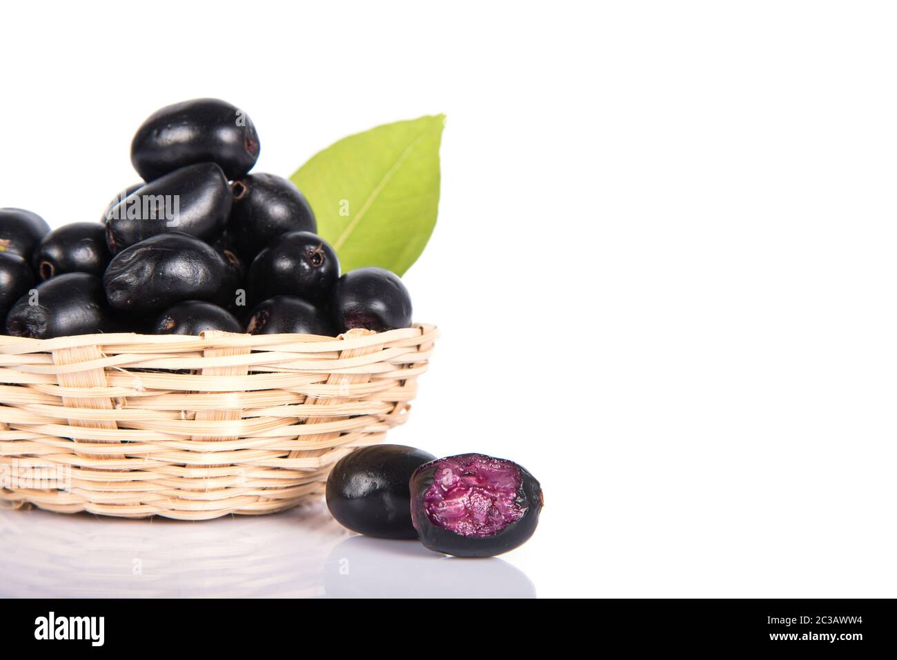 Jambolan plum or Java plum (Syzygium cumini Stock Photo - Alamy