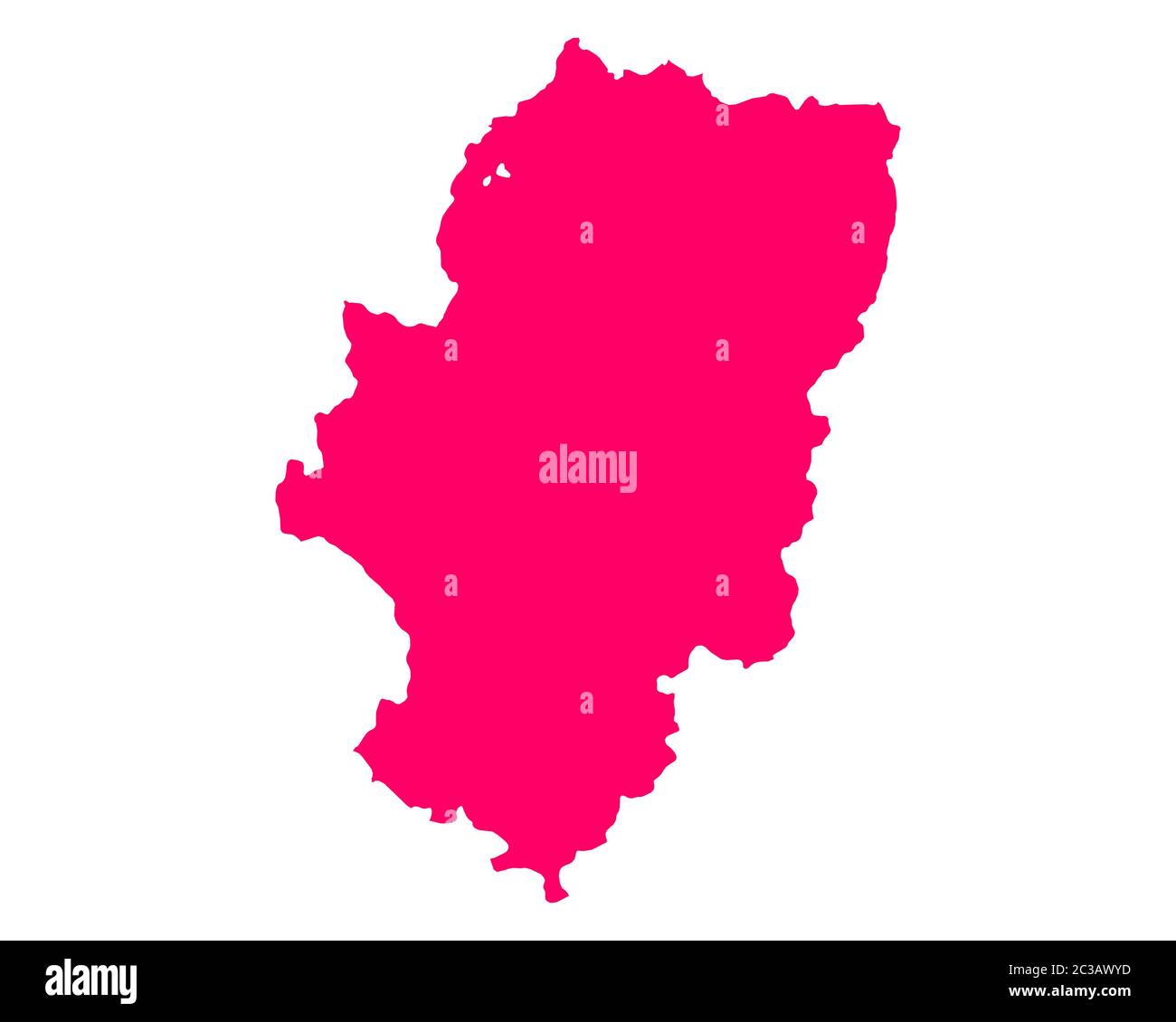 Map of Aragon Stock Photo - Alamy