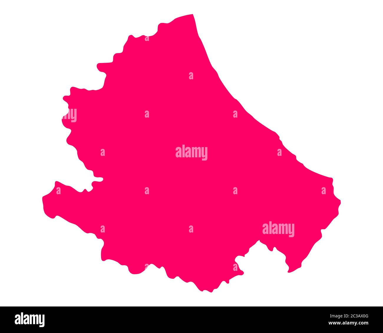 Map of Abruzzo Stock Photo - Alamy