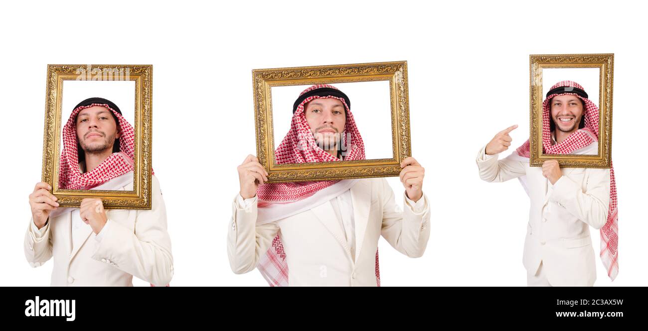Arab man in diversity concept Stock Photo - Alamy