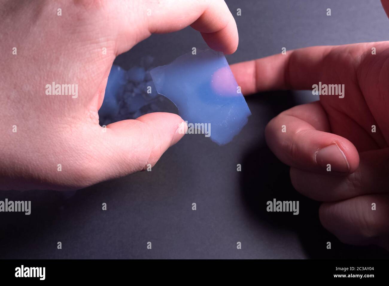 Airgel and experiences with it. aerogel properties Stock Photo - Alamy