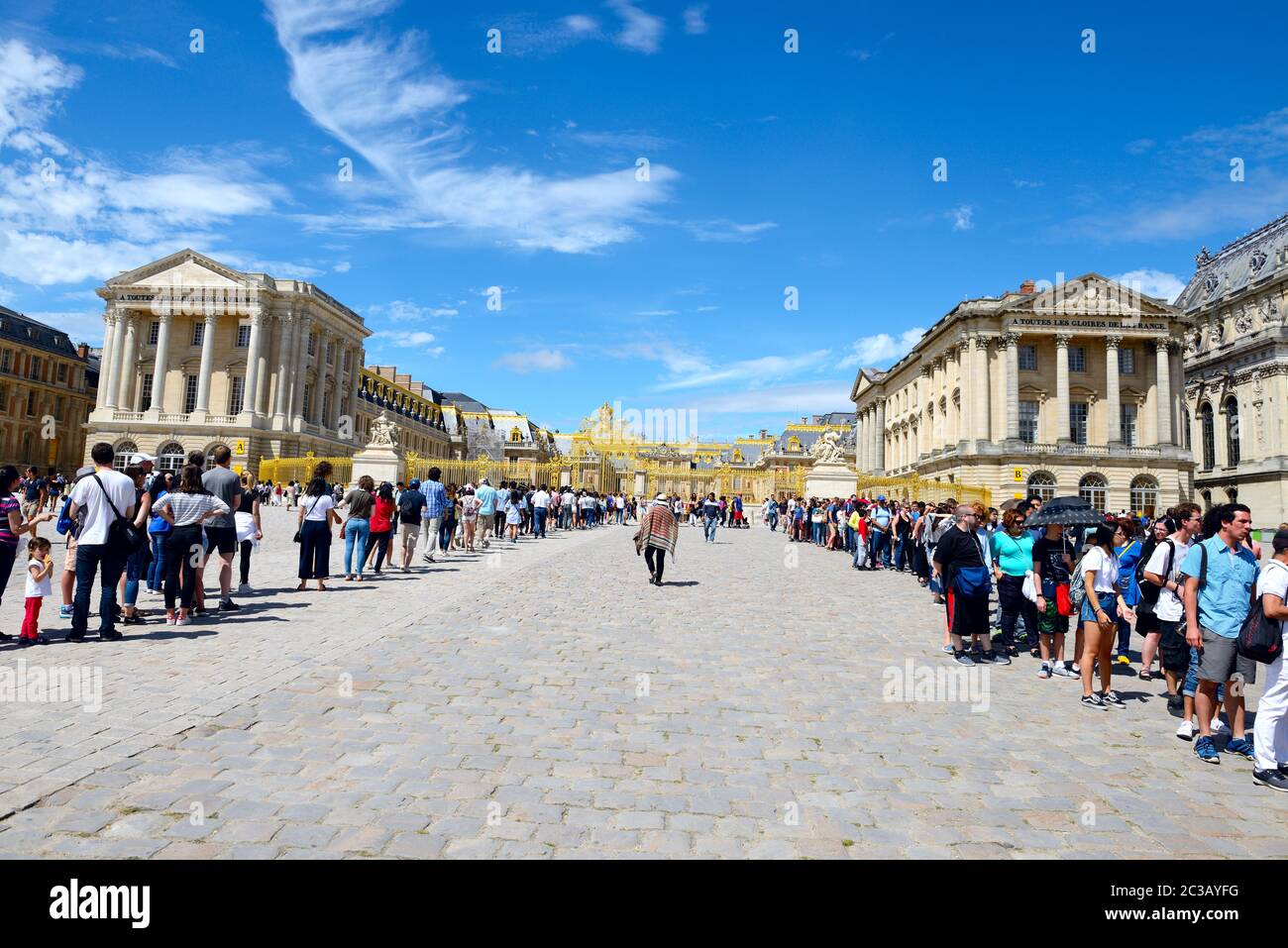 Marble court palace versailles versailles hi-res stock photography and ...