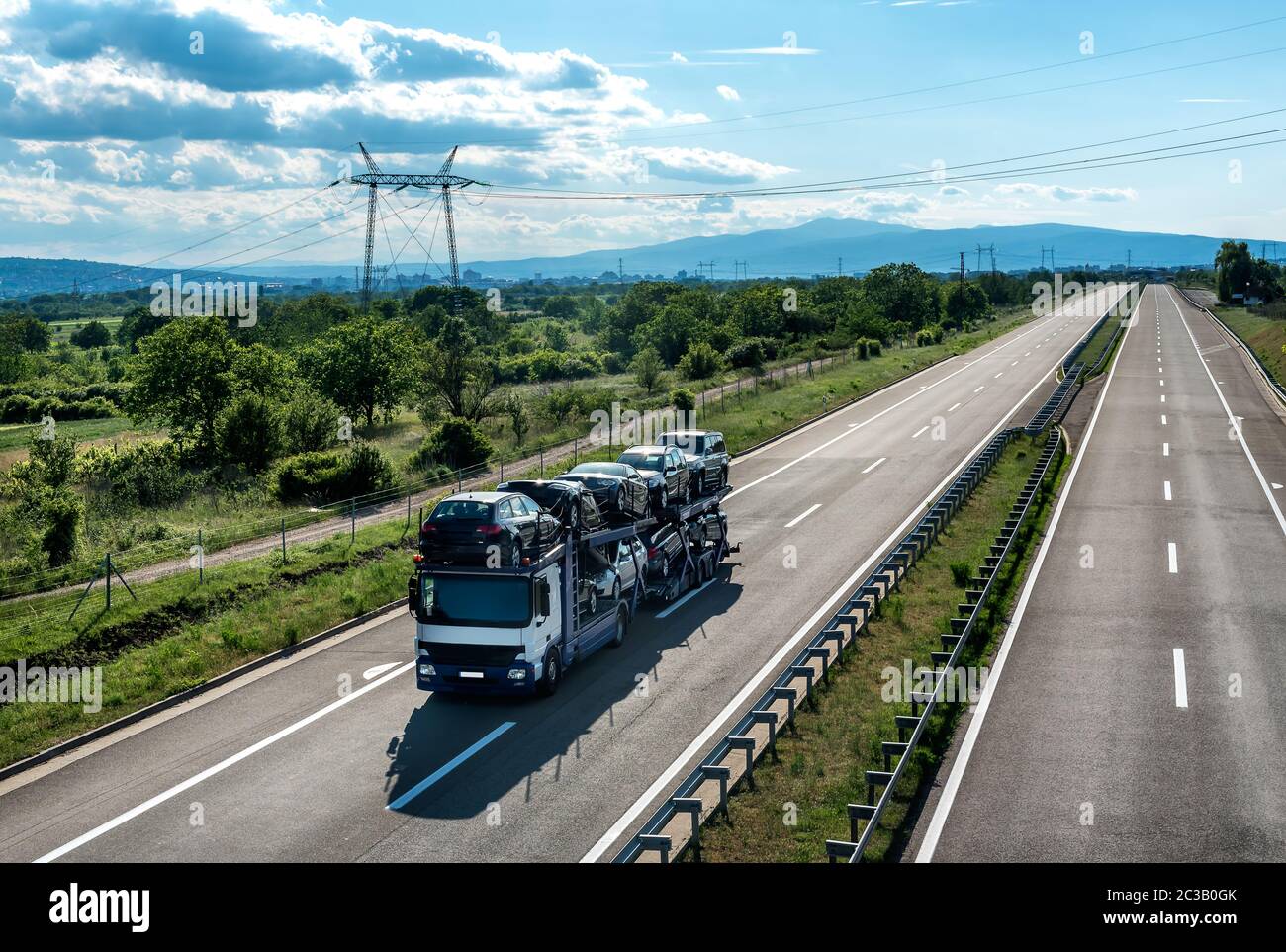 Car hauler hi-res stock photography and images - Alamy