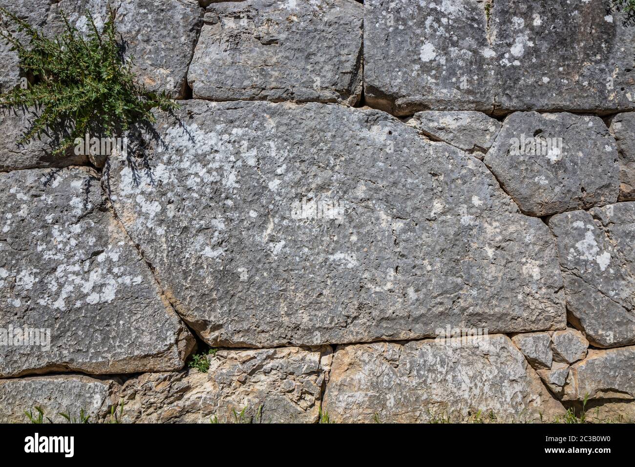 The ancient megalithic walls surround the acropolis of Amelia, in ...