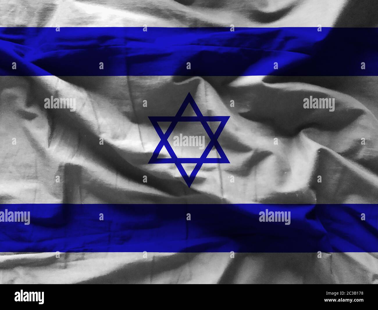 israel flag with texture on a background Stock Photo - Alamy