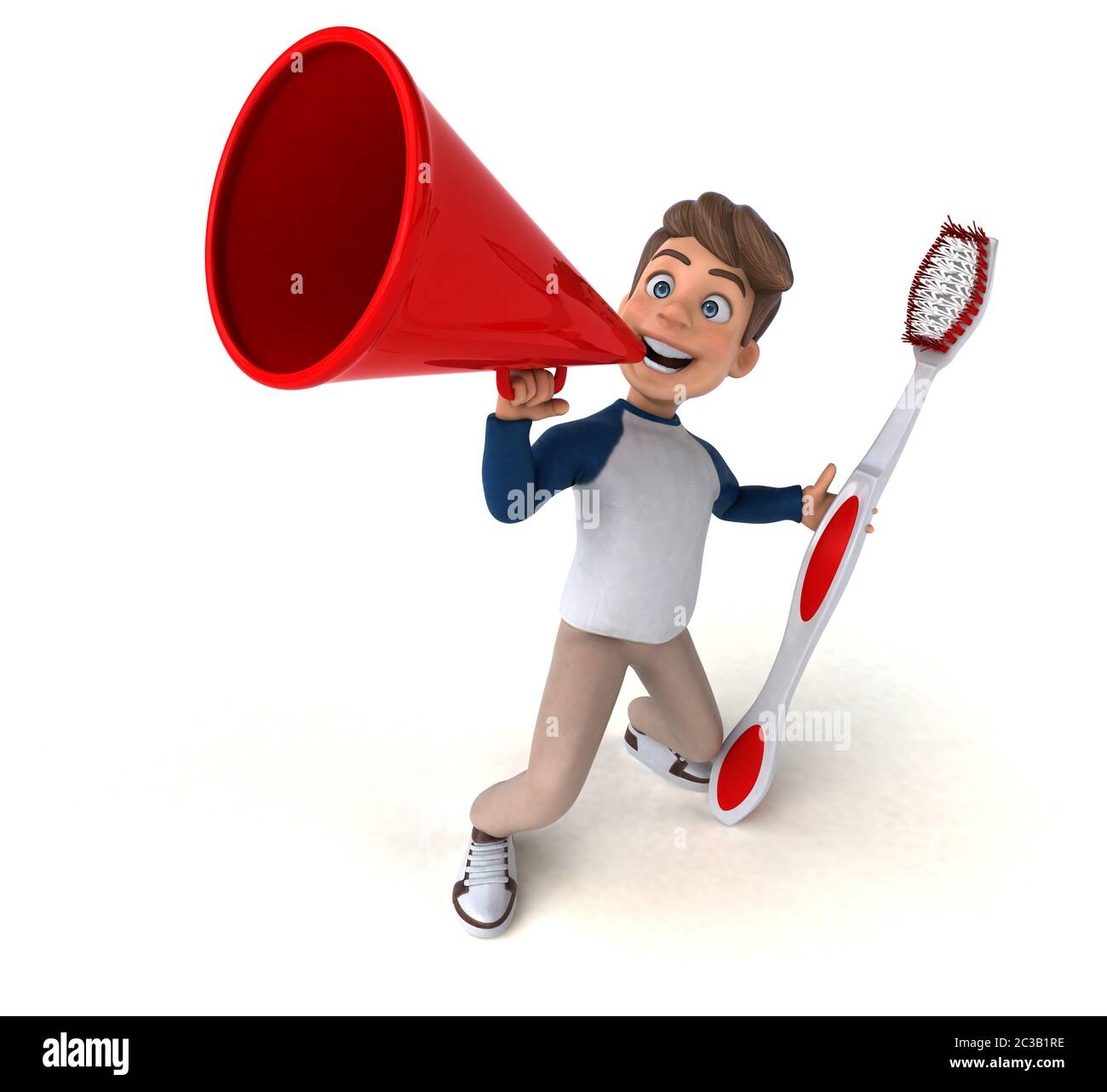 3D cartoon character fun teenager Stock Photo - Alamy