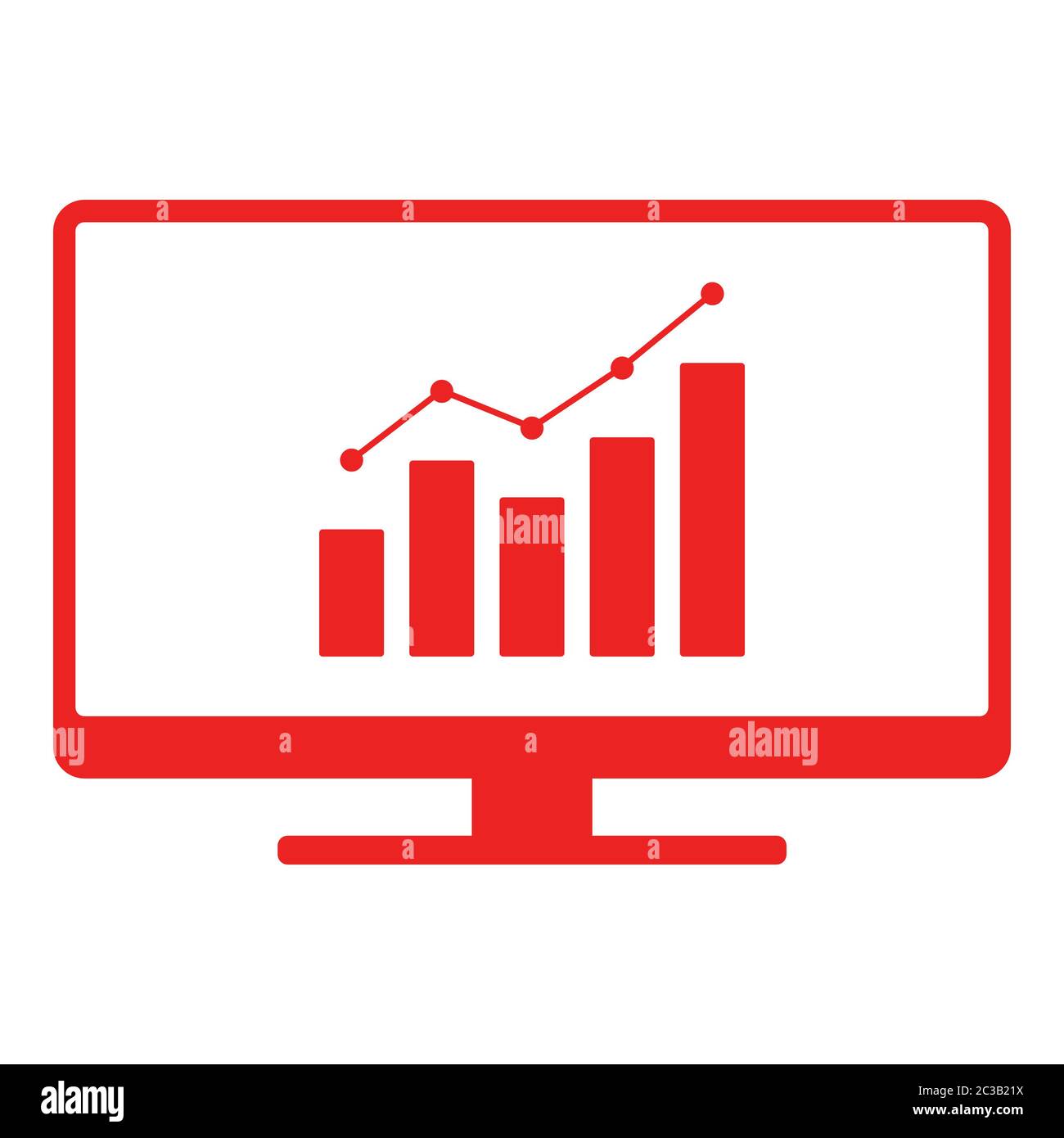 Chart and screen Stock Photo - Alamy