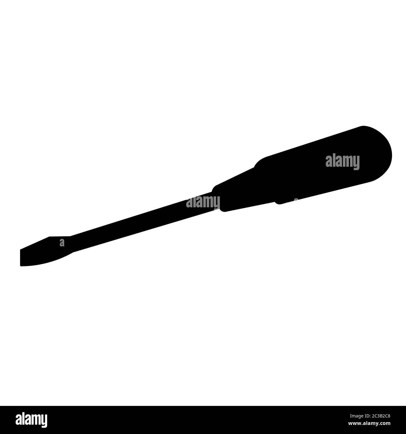 vector, white background, tool, screwdriver silhouette Stock Vector ...