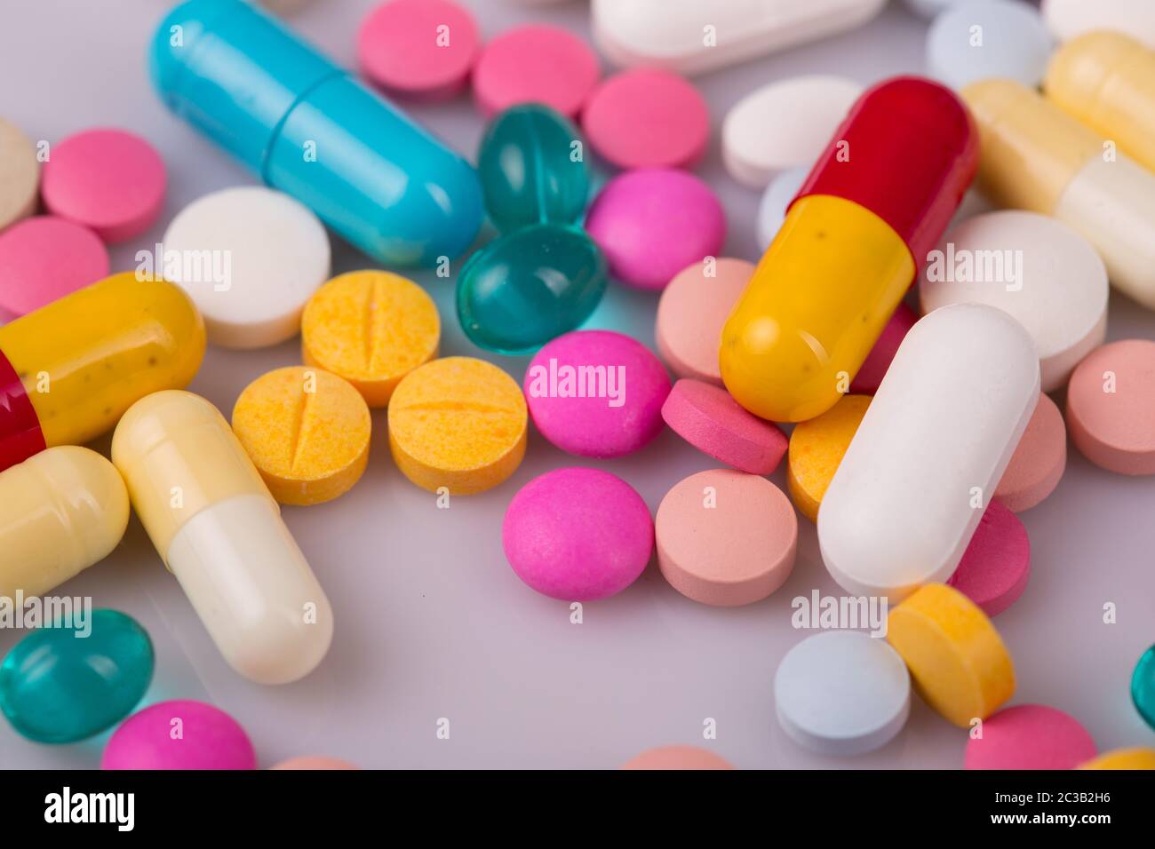 different Tablets pills capsule heap mix therapy drugs Stock Photo - Alamy