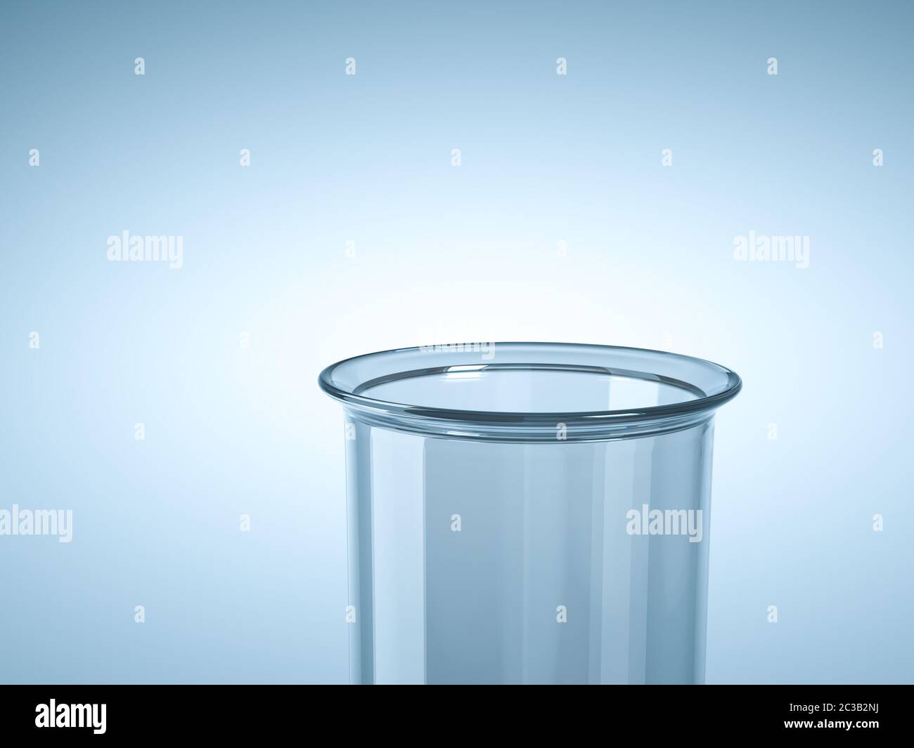 empty laboratory test tube, analysis, medicine and science concept ...