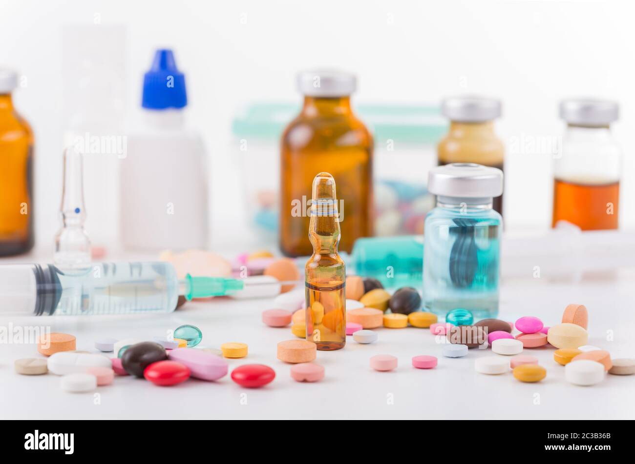 different Tablets pills capsule heap mix therapy drugs Stock Photo - Alamy