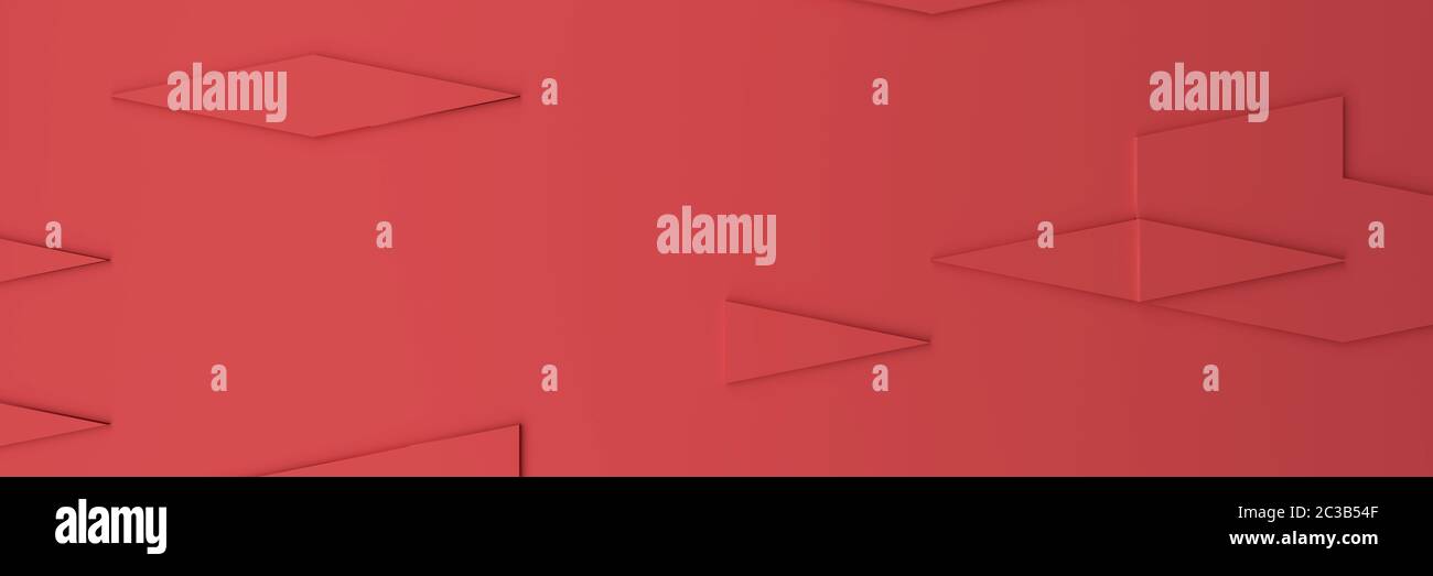 Abstract modern red rhomus background, 3d rendering Stock Photo - Alamy