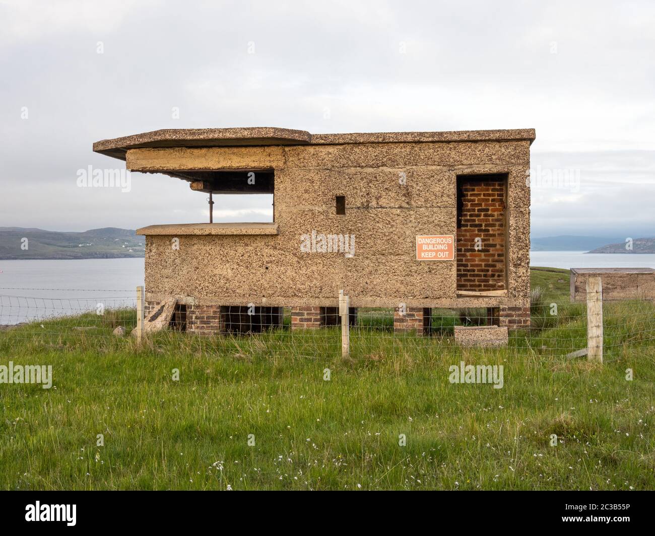 Remains remain ww2 world war naval gun guns loch ewe hi-res stock ...