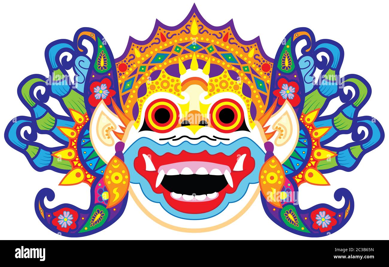 Balinese mask Cut Out Stock Images & Pictures - Alamy