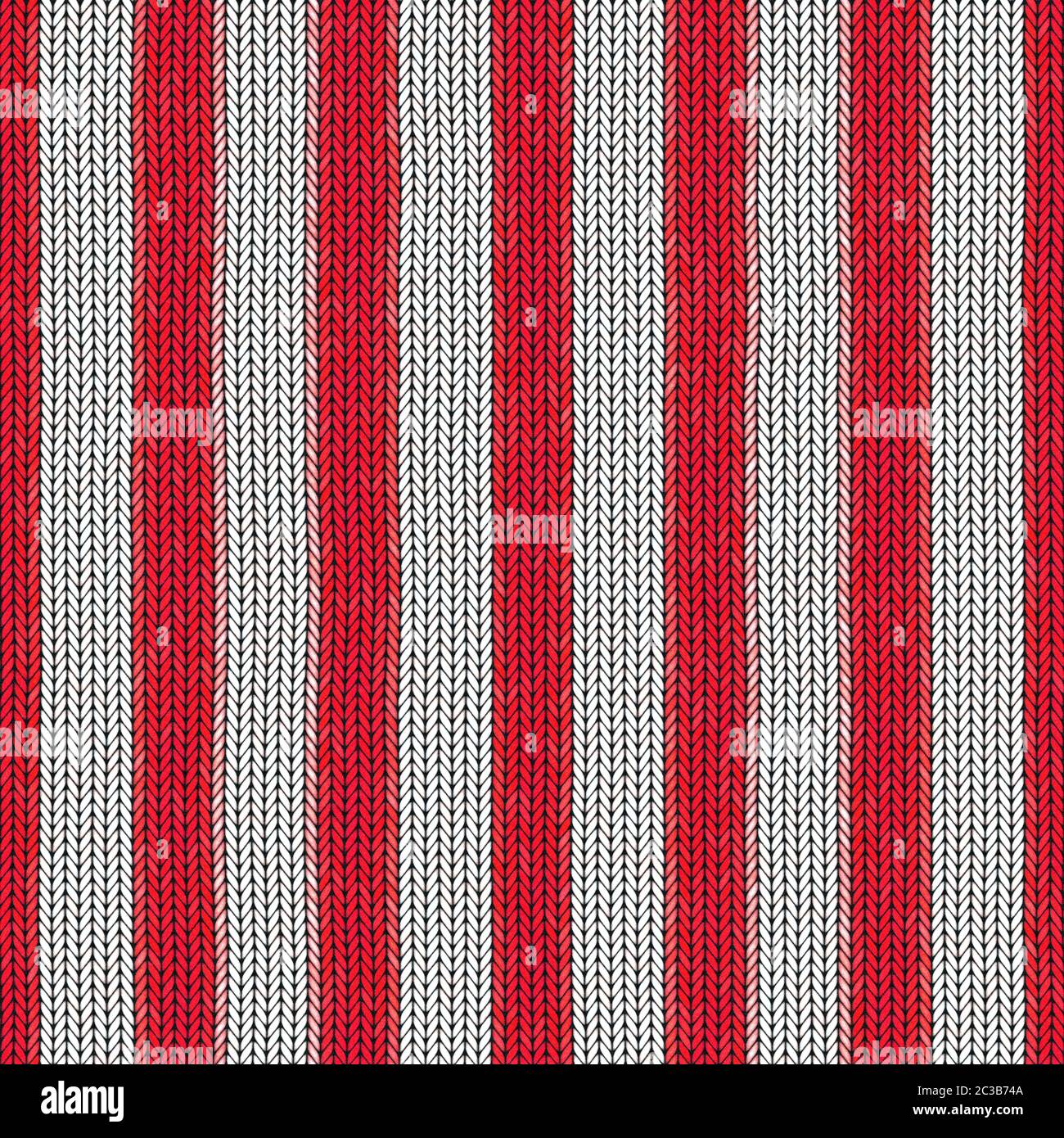 knitted stripse seamless repeating pattern tile in red and white Stock ...