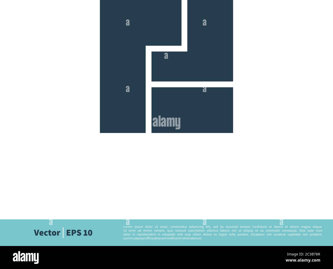 Abstract Square Puzzle Brick Icon Vector Logo Template Illustration ...