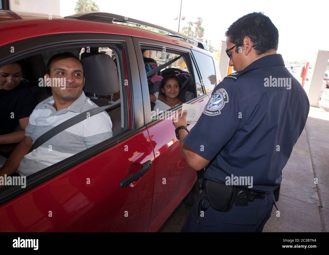 Laredo, Texas USA, 2012: At a U.S Customs and Border Protection ...
