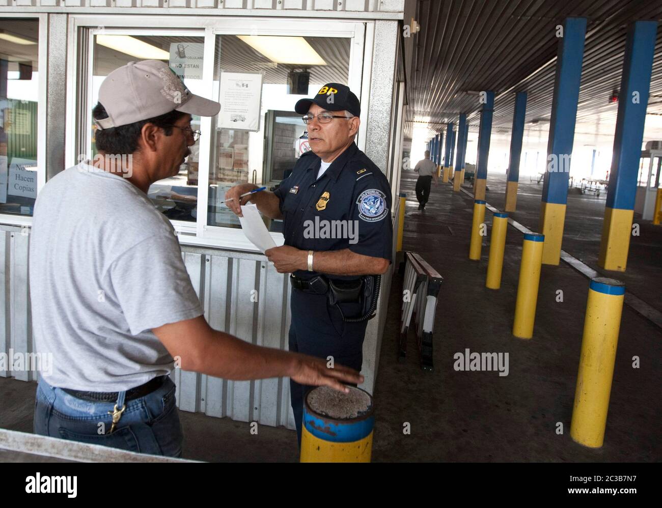 Laredo, Texas USA, 2012: At a U.S Customs and Border Protection ...