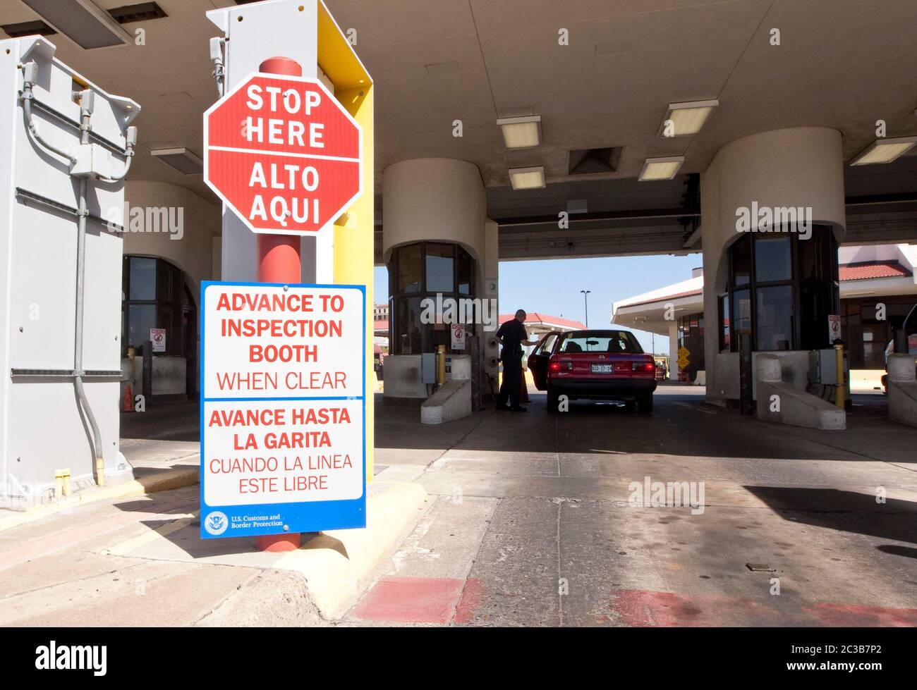 Laredo, Texas USA, 2012: At a U.S Customs and Border Protection ...