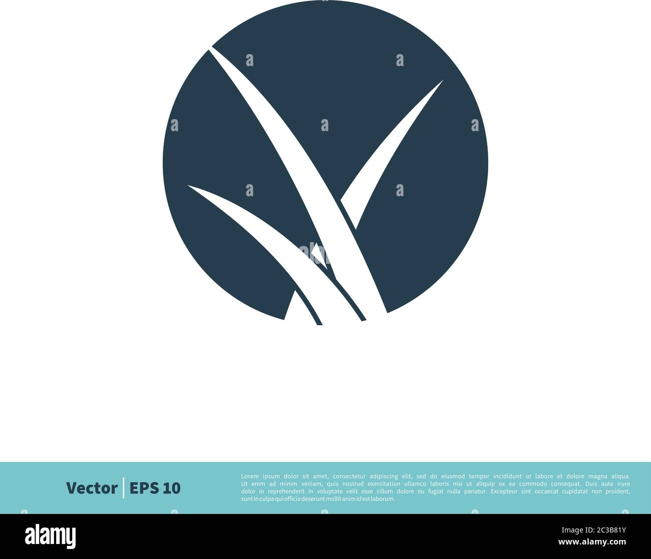 Grass Plant Icon Vector Logo Template Illustration Design. Vector EPS ...