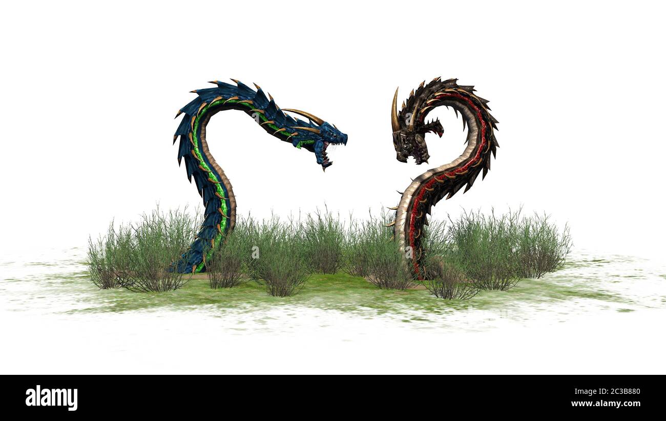 Dragon Worms in grass Stock Photo - Alamy