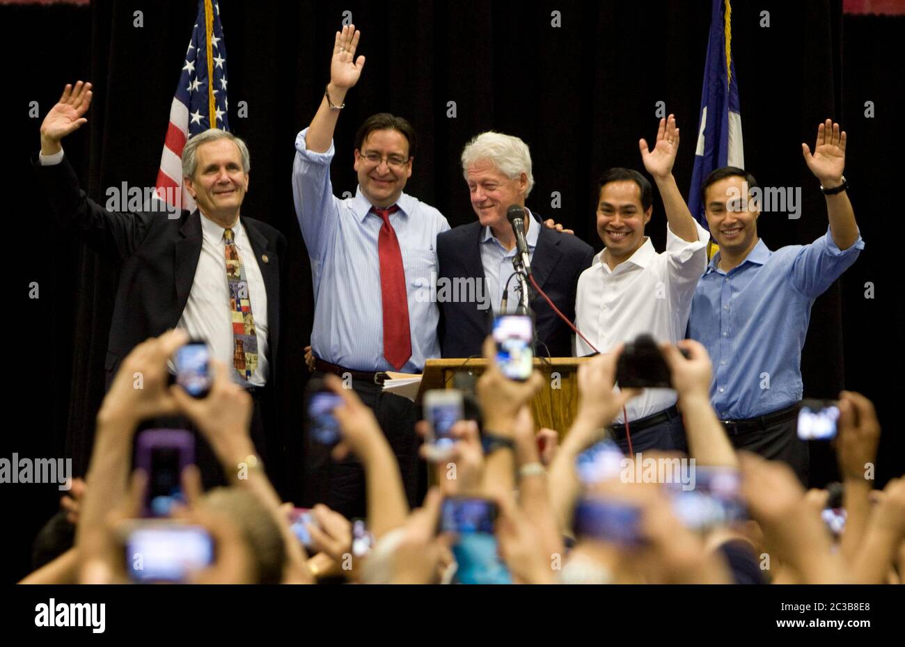 San Antonio Texas USA, October 25, 2012: Former President Bill Clinton ...