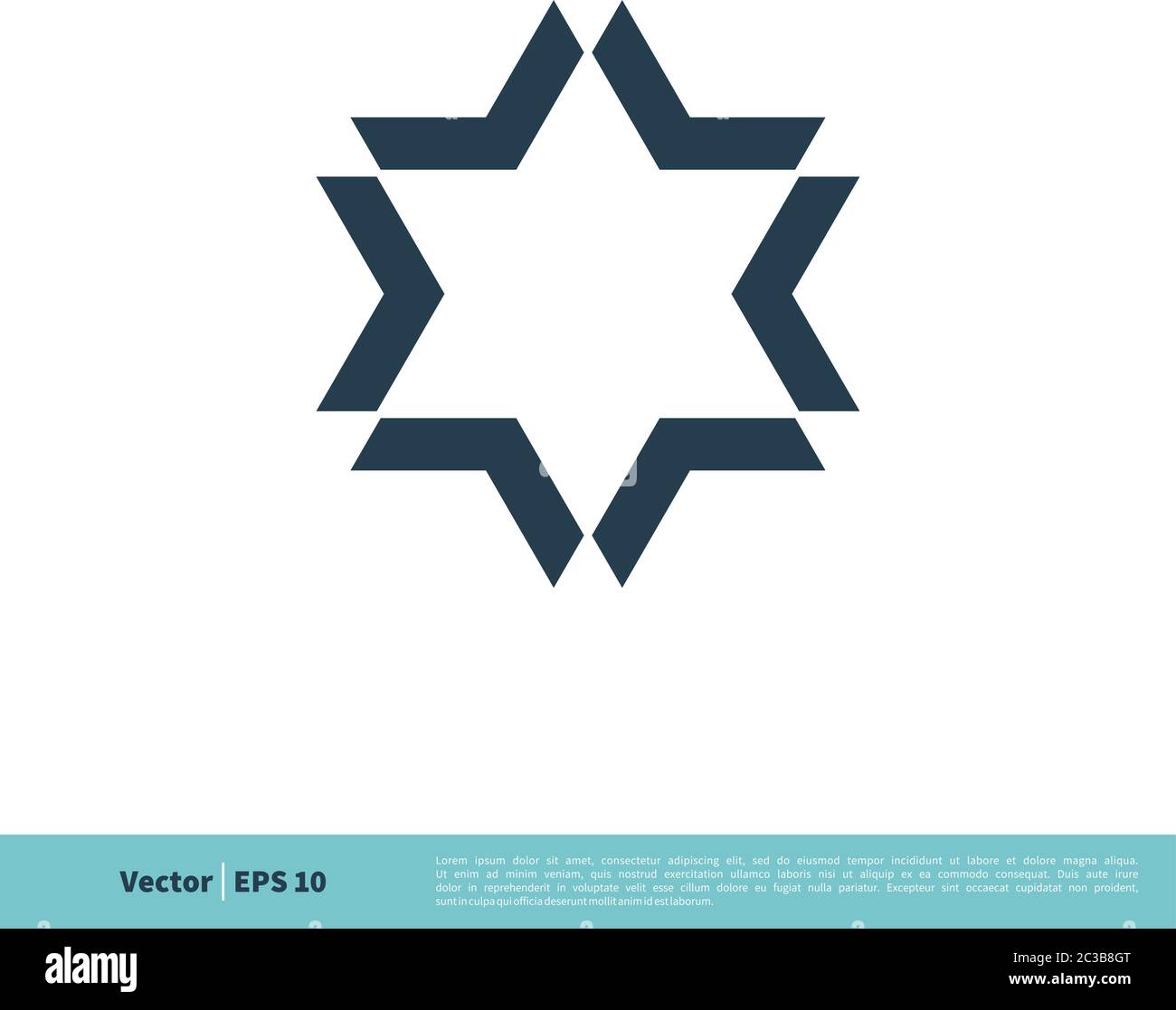 Star David Icon Vector Logo Template Illustration Design. Vector EPS 10 ...