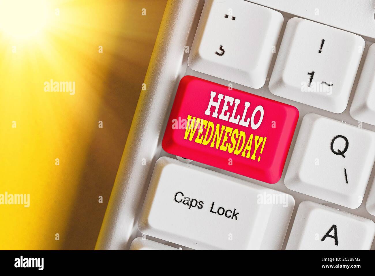 Handwriting text Hello Wednesday. Conceptual photo it is a good day ...
