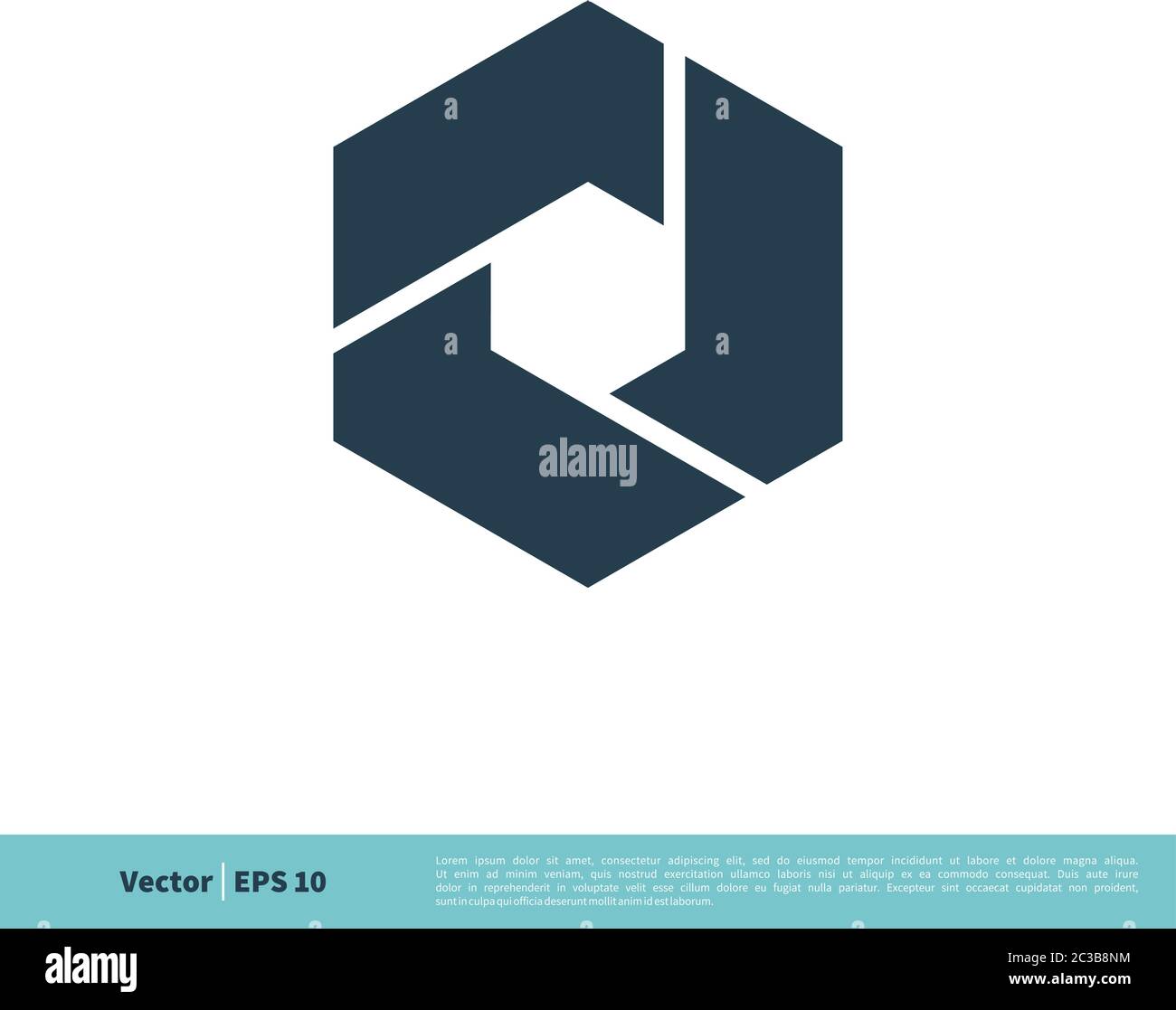 Hexagonal Shape Icon Vector Logo Template Illustration Design. Vector ...