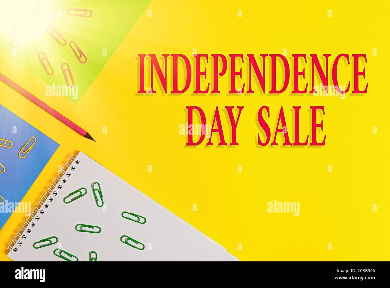 Text sign showing Independence Day Sale. Business photo showcasing ...