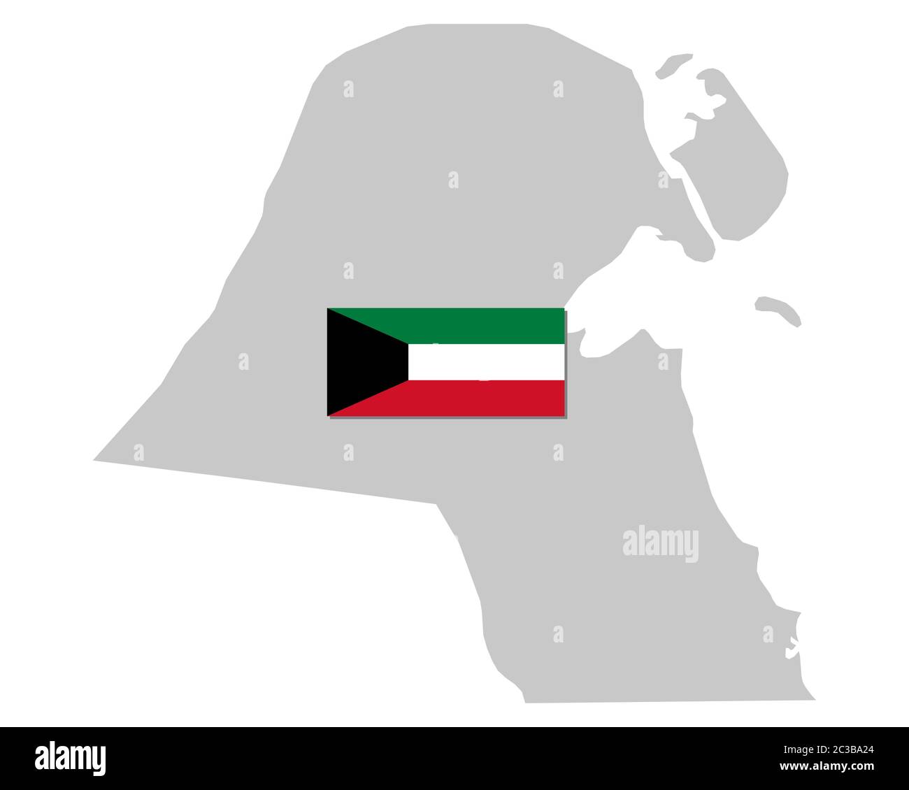 Silhouette von kuwait hi-res stock photography and images - Alamy