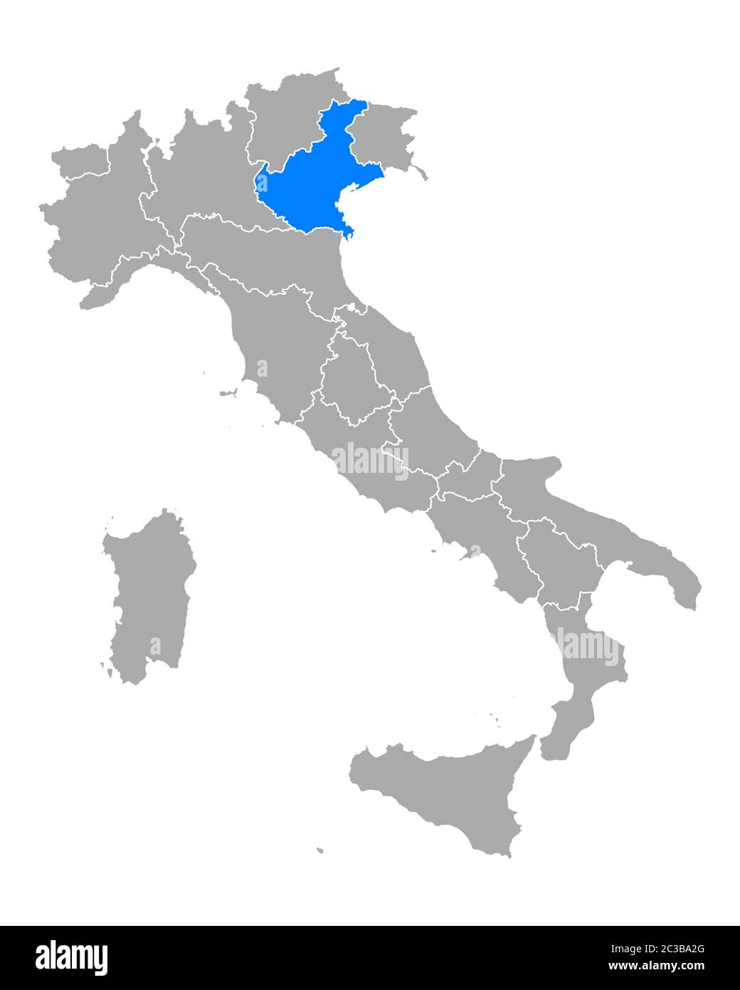 Veneto region map
