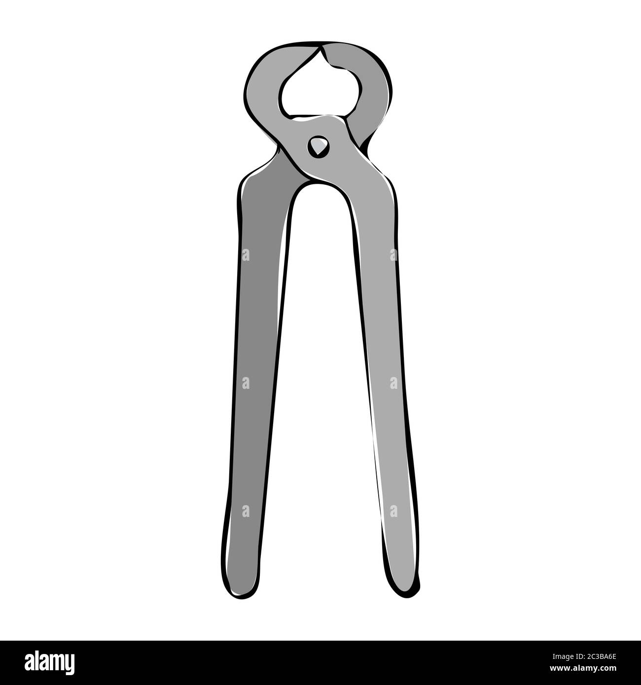 vector, on a white background, tool, nippers Stock Vector Image & Art ...