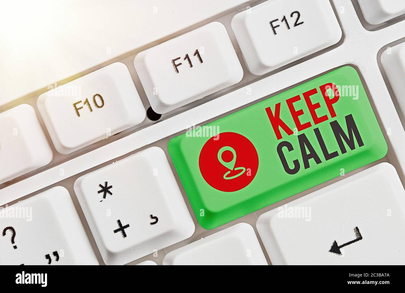 Handwriting text writing Keep Calm. Conceptual photo remain composure ...