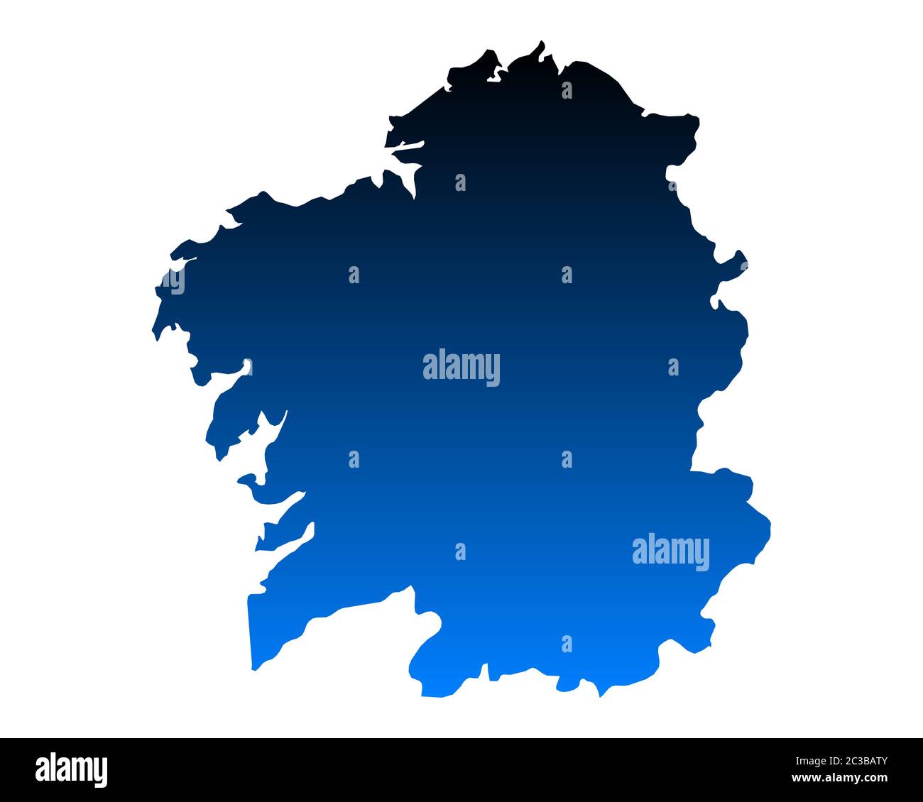 Map of Galicia Stock Photo - Alamy