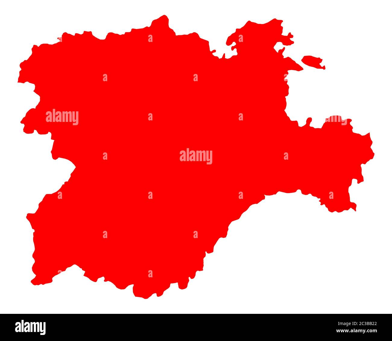 Map of Castile and Leon Stock Photo - Alamy
