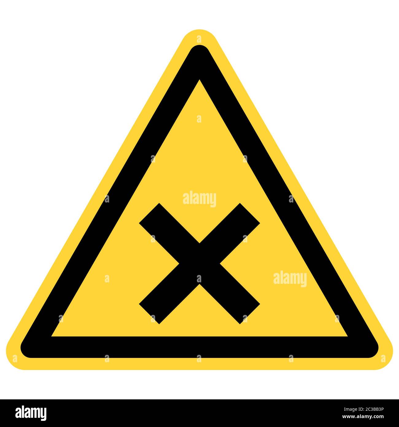 Crossing and danger sign Stock Photo - Alamy