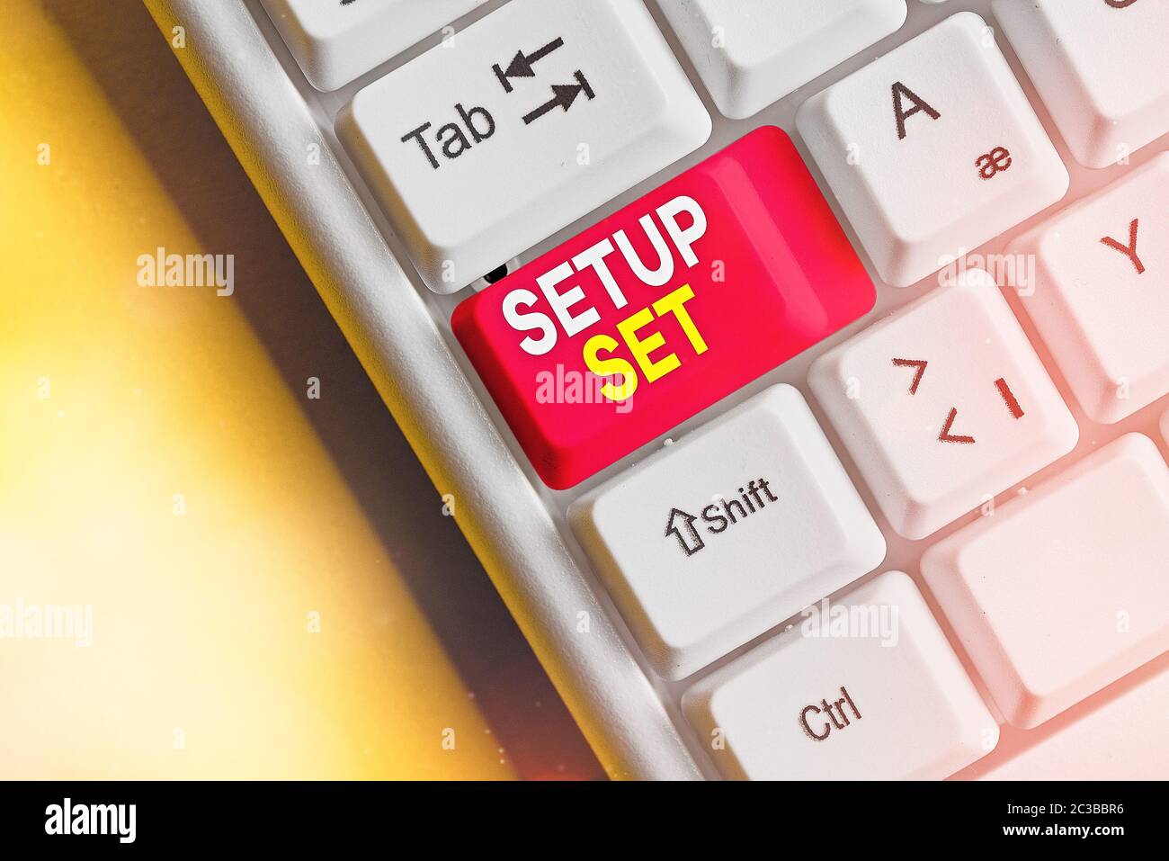 Conceptual hand writing showing Setup Set. Concept meaning planning how ...