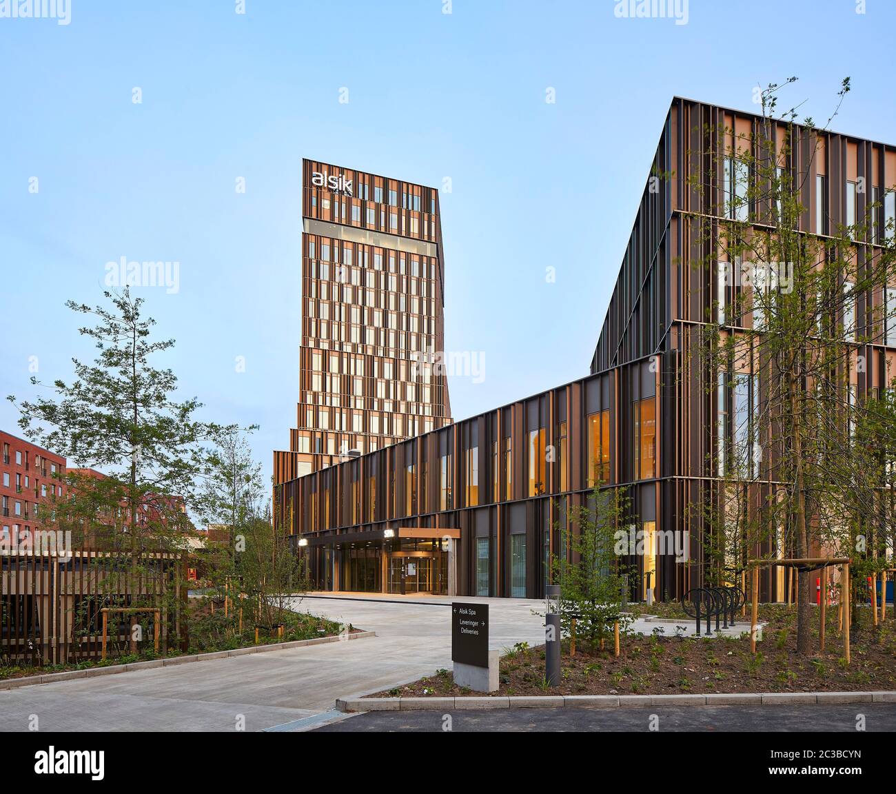 Landscaped approach to Alsik Spa. Hotel Alsik, Sønderborg, Denmark ...