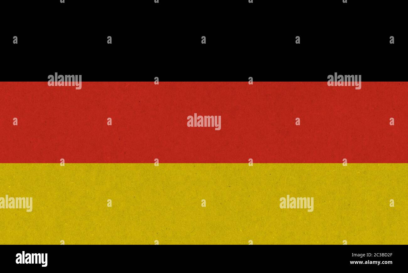 the German national flag of Germany, Europe with paper texture Stock ...